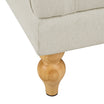 Hebden Pouffe - Cream Linen – DUSK