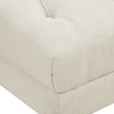 Hebden Pouffe - Cream Linen – DUSK