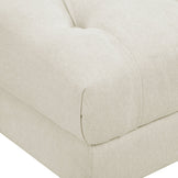 Hebden Pouffe - Cream Linen – DUSK