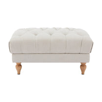 Hebden Pouffe - Natural Stripe – DUSK