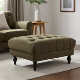 Hebden Pouffe - Olive Green – DUSK