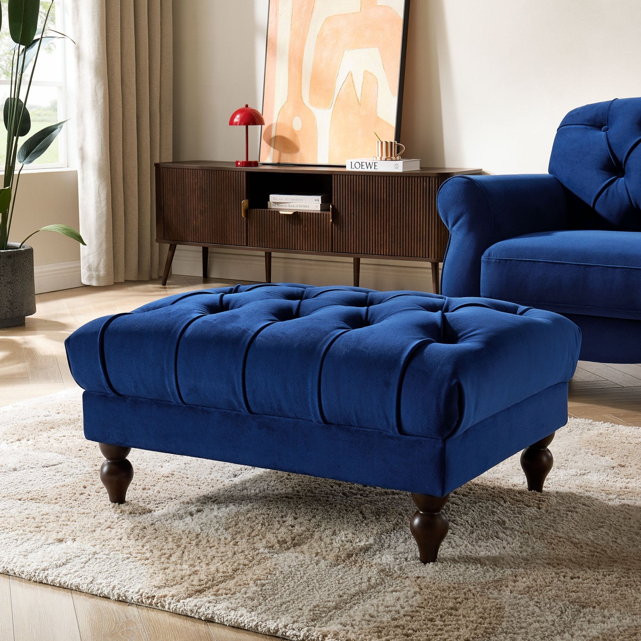 Hebden Pouffe - Royal Blue – DUSK