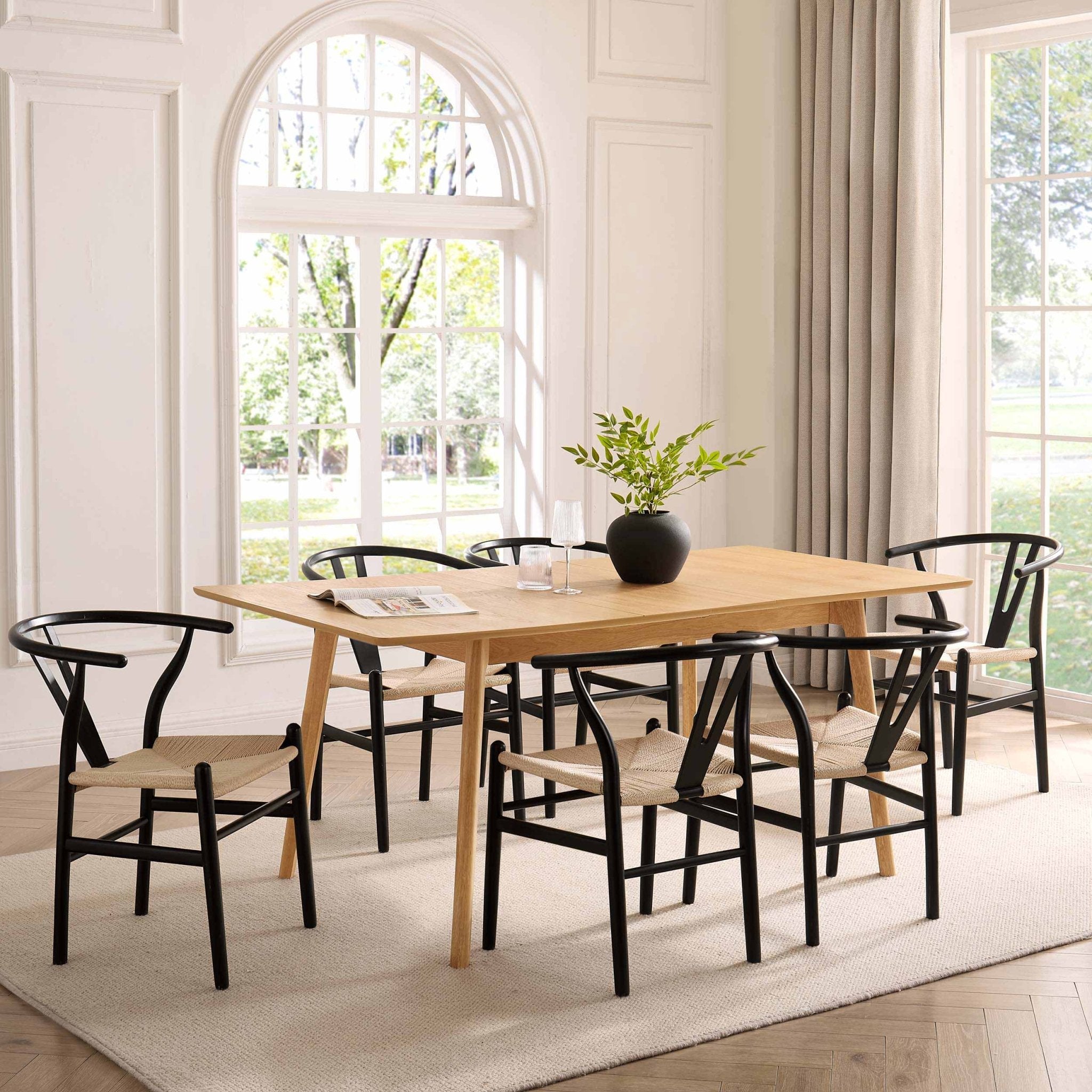 Heidi Oak 4-8 Seater Extendable Dining Table - Natural – DUSK