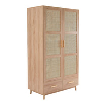 Isla 2 Door Wardrobe with Drawers - Natural – DUSK