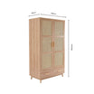 Isla 2 Door Wardrobe with Drawers - Taupe – DUSK