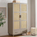 Isla 2 Door Wardrobe with Drawers - Taupe – DUSK