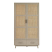 Isla 2 Door Wardrobe with Drawers - Taupe – DUSK