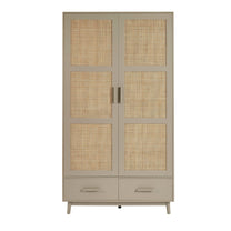 Isla 2 Door Wardrobe with Drawers - Taupe – DUSK