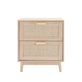 Isla 2 Drawer Bedside Table - Natural – DUSK