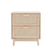 Isla 2 Drawer Bedside Table - Natural – DUSK