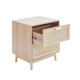 Isla 2 Drawer Bedside Table - Natural – DUSK