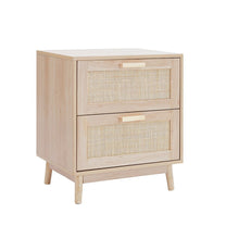 Isla 2 Drawer Bedside Table - Natural – DUSK