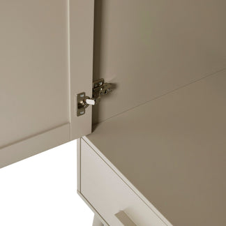 Isla 3 Door Wardrobe with Drawers - Taupe – DUSK