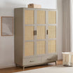 Isla 3 Door Wardrobe with Drawers - Taupe – DUSK