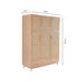 Isla 3 Door Wardrobe with Drawers - Taupe – DUSK