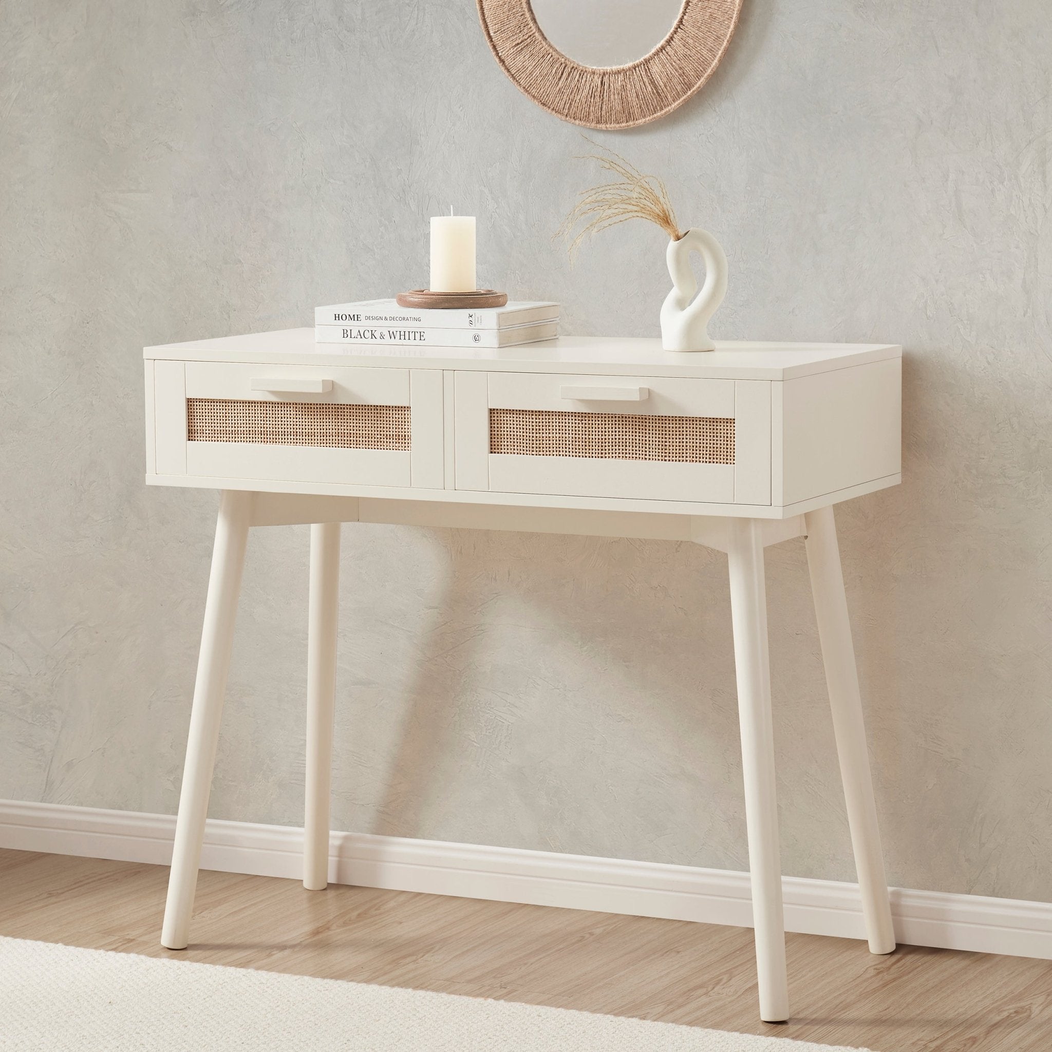 Isla Dressing Table Console - Stone – DUSK