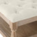 Knaresborough Button Back Coffee Table Pouffe - Chenille Ivory – DUSK