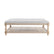 Knaresborough Button Back Coffee Table Pouffe - Light Grey – DUSK