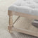 Knaresborough Button Back Coffee Table Pouffe - Light Grey – DUSK