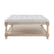 Knaresborough Button Back Coffee Table Pouffe - Light Grey – DUSK