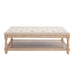 Knaresborough Button Back Coffee Table Pouffe - Oatmeal – DUSK