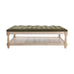 Knaresborough Button Back Coffee Table Pouffe - Olive – DUSK