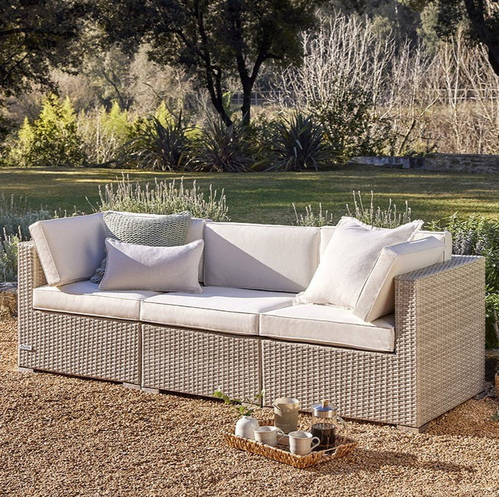 Lisbon 2 Seater Garden Sofa - Natural – DUSK