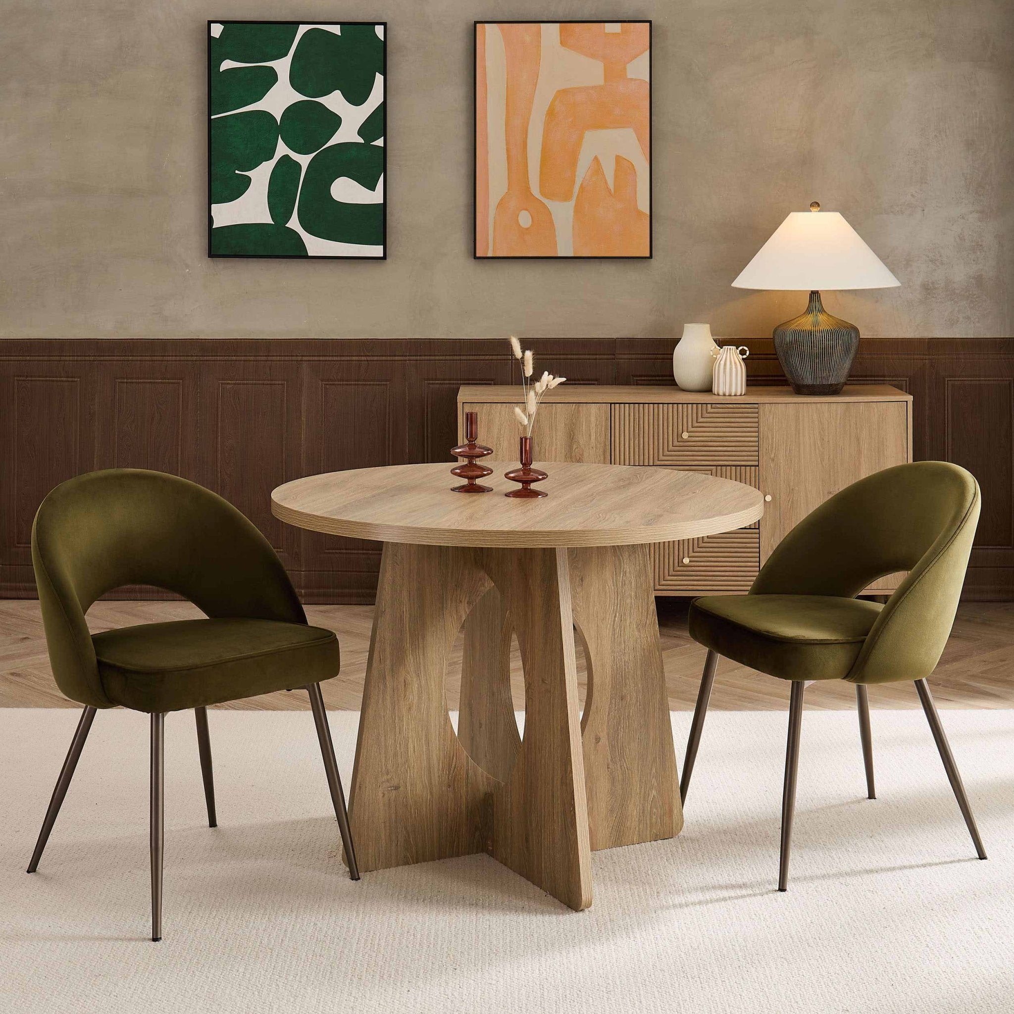 Lola Set of 2 Dining Chairs - Rich Green – DUSK