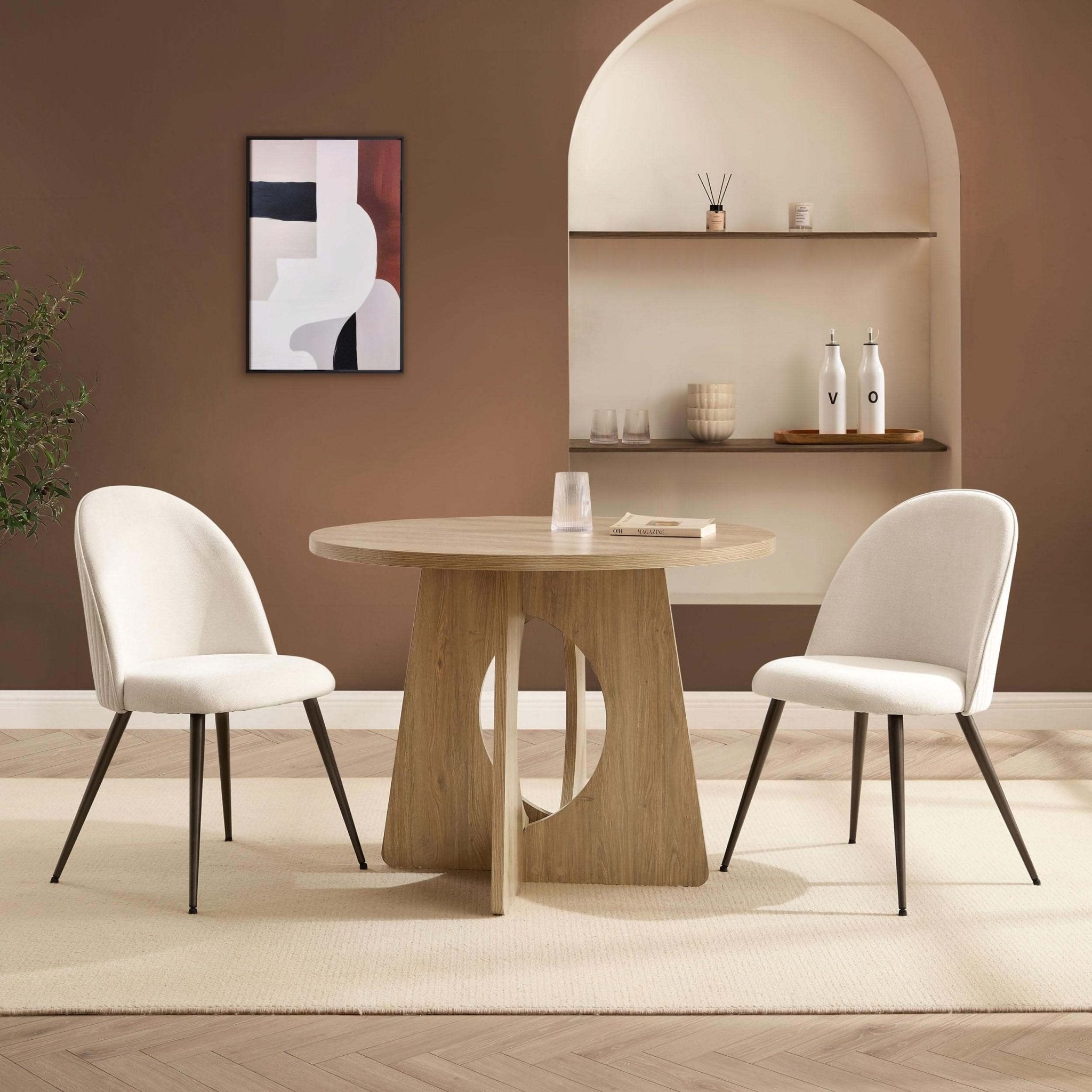 Lucy 4 Seater Dining Table - Light Wood – DUSK