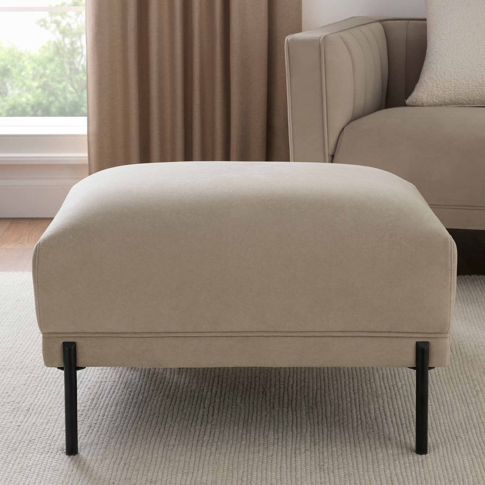 Madison Pouffe - Sand – DUSK