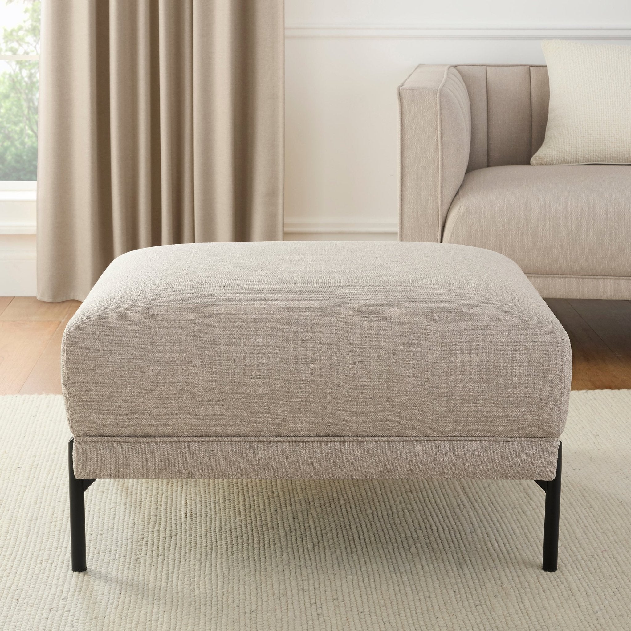 Madison Pouffe - Stone Grey – DUSK