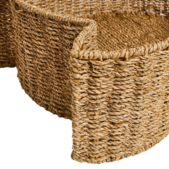Maple Cat Shaped Seagrass Multi-use Storage Basket/ Bed - Natural – DUSK