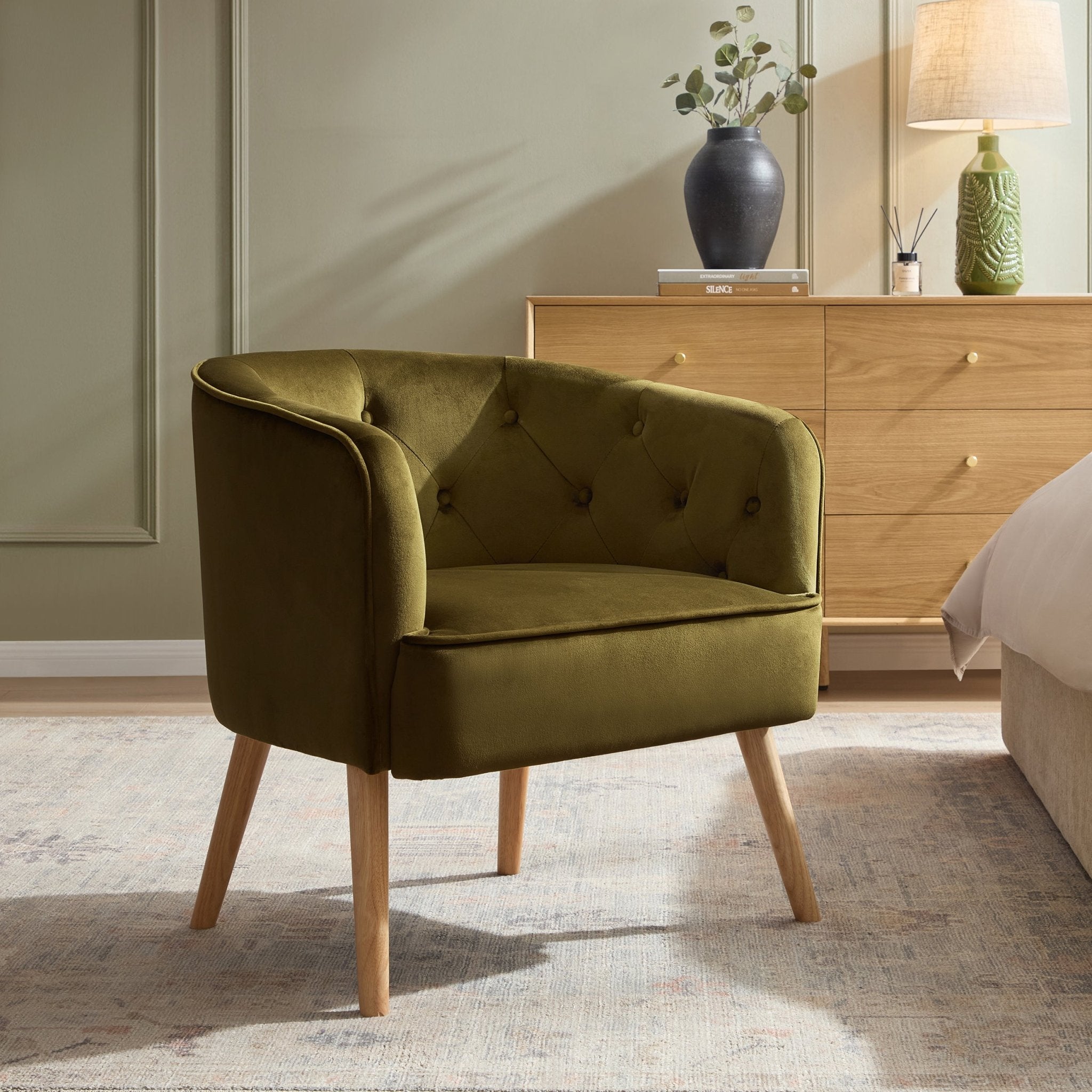Margo Accent Chair - Rich Green – DUSK