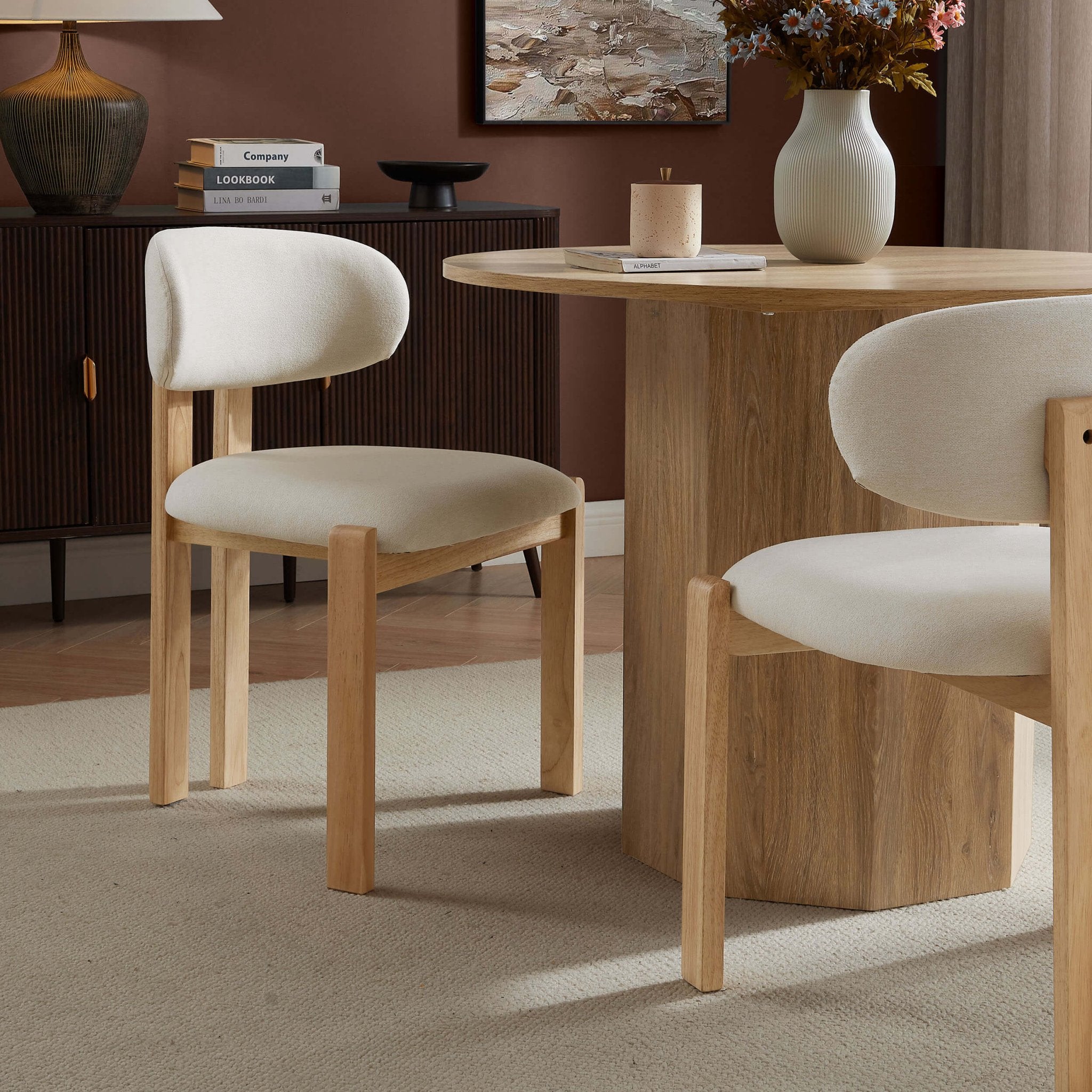 Matty Set of 2 Dining Chairs - Cream Linen – DUSK