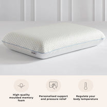 Cooling Memory Foam Pillow - White – DUSK