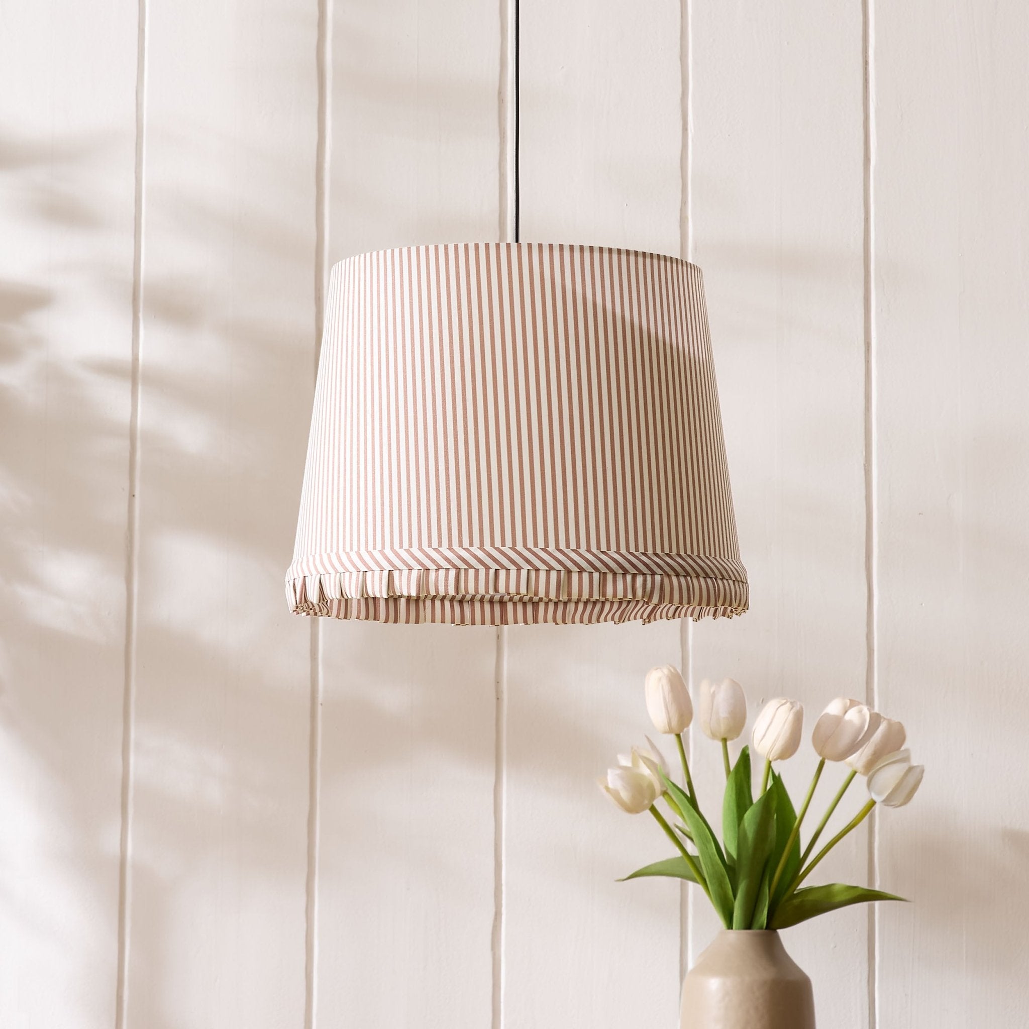 Millie Stripe Frill Edge Ceiling Shade - Natural – DUSK