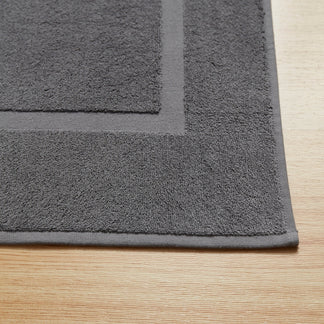 Milos Plain Picture Frame Bath Mat - Slate – DUSK