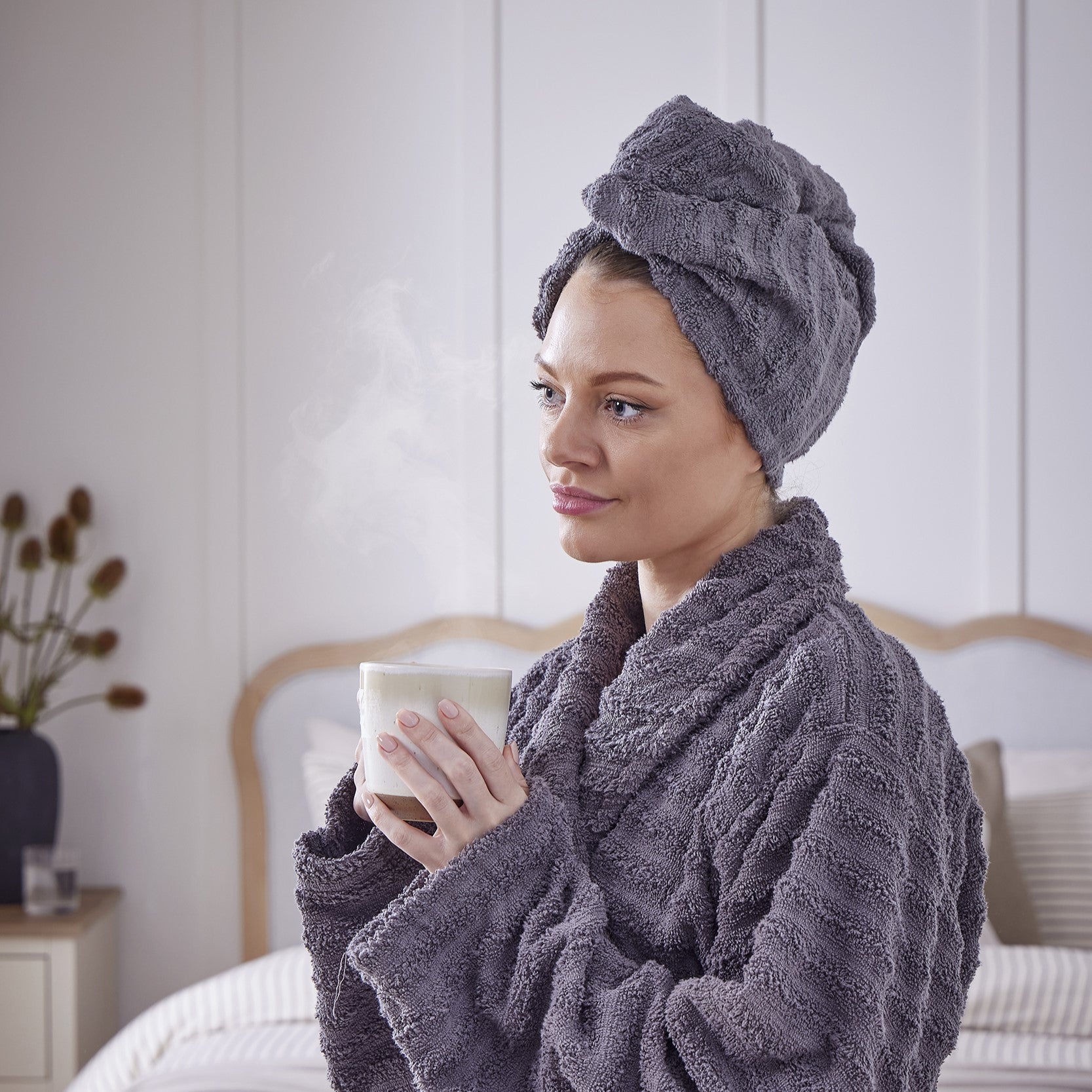 Monaco Hair Wrap (Pack of Two) - Charcoal – DUSK