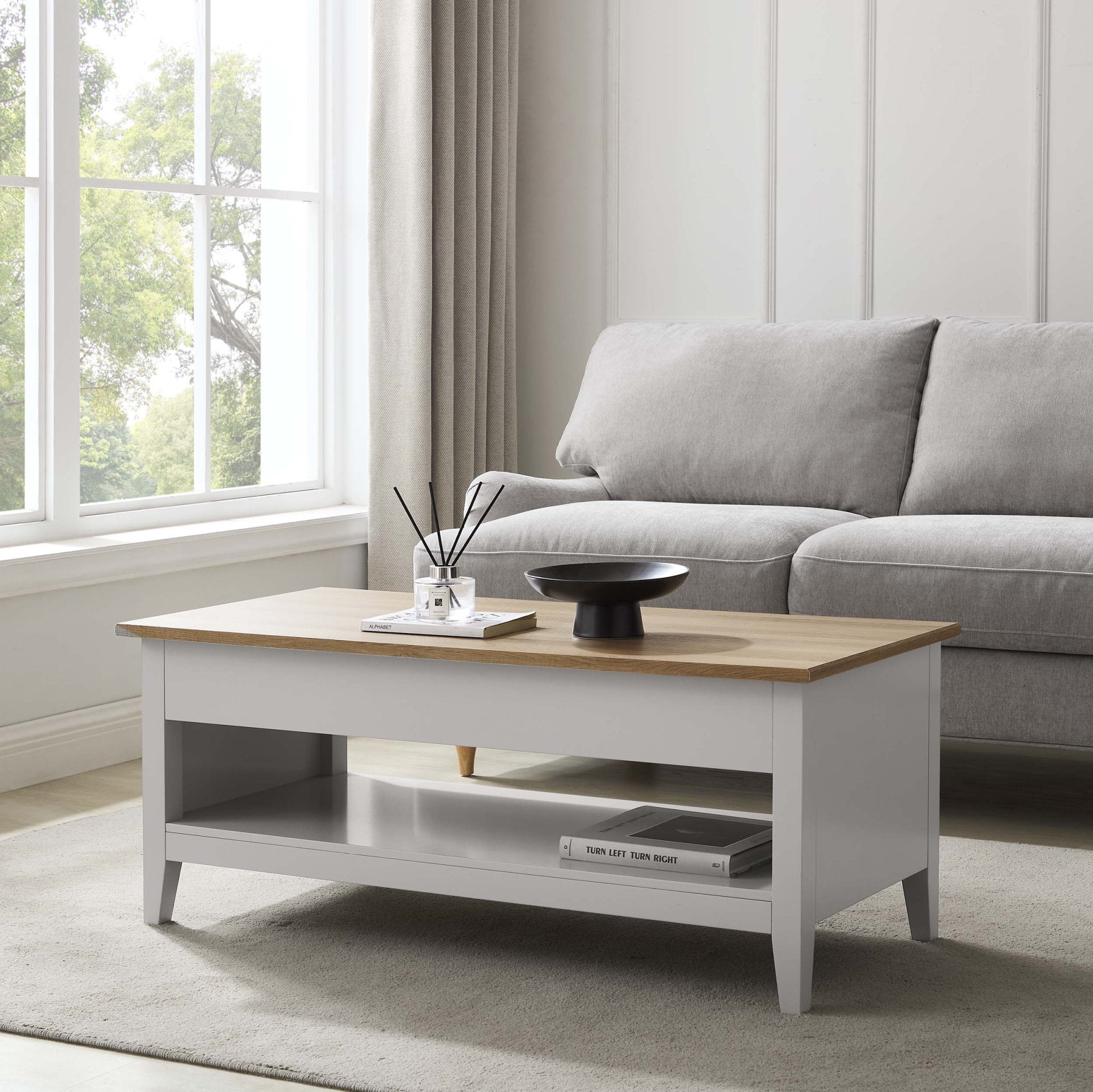 Nell Coffee Table Desk - Grey – DUSK