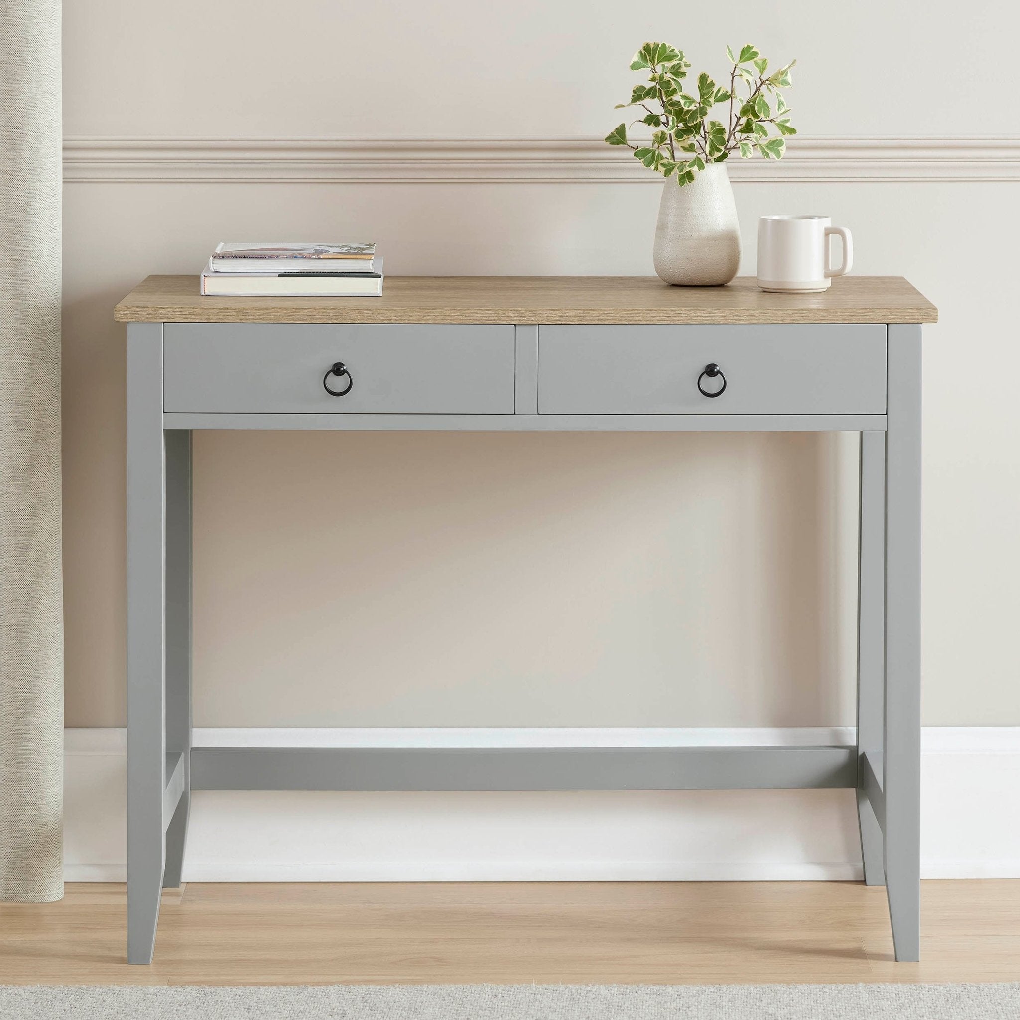 Nell Dressing Table Console - Grey – DUSK