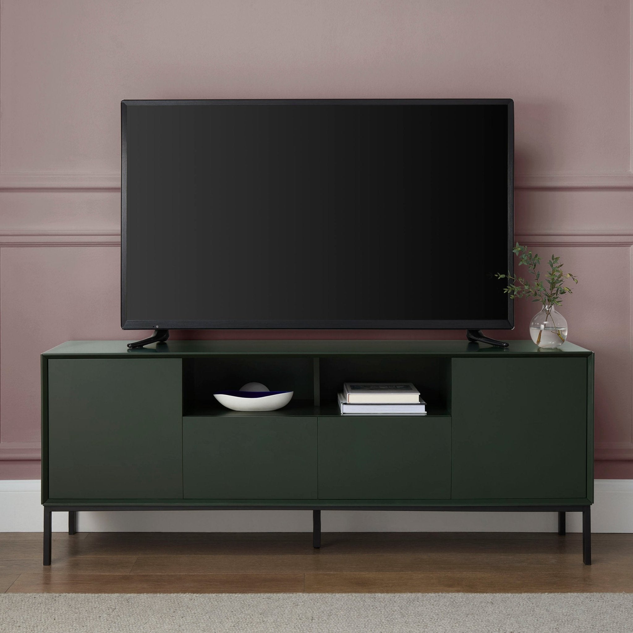 Nova TV Unit for TVs up to 60" - Forest Green – DUSK
