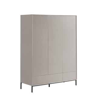 Nova 3 Door Wardrobe with Drawers - Taupe – DUSK