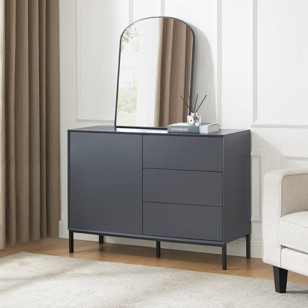 Nova Small Sideboard with Drawers - Charcoal – DUSK