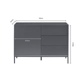 Nova Small Sideboard with Drawers - Taupe – DUSK