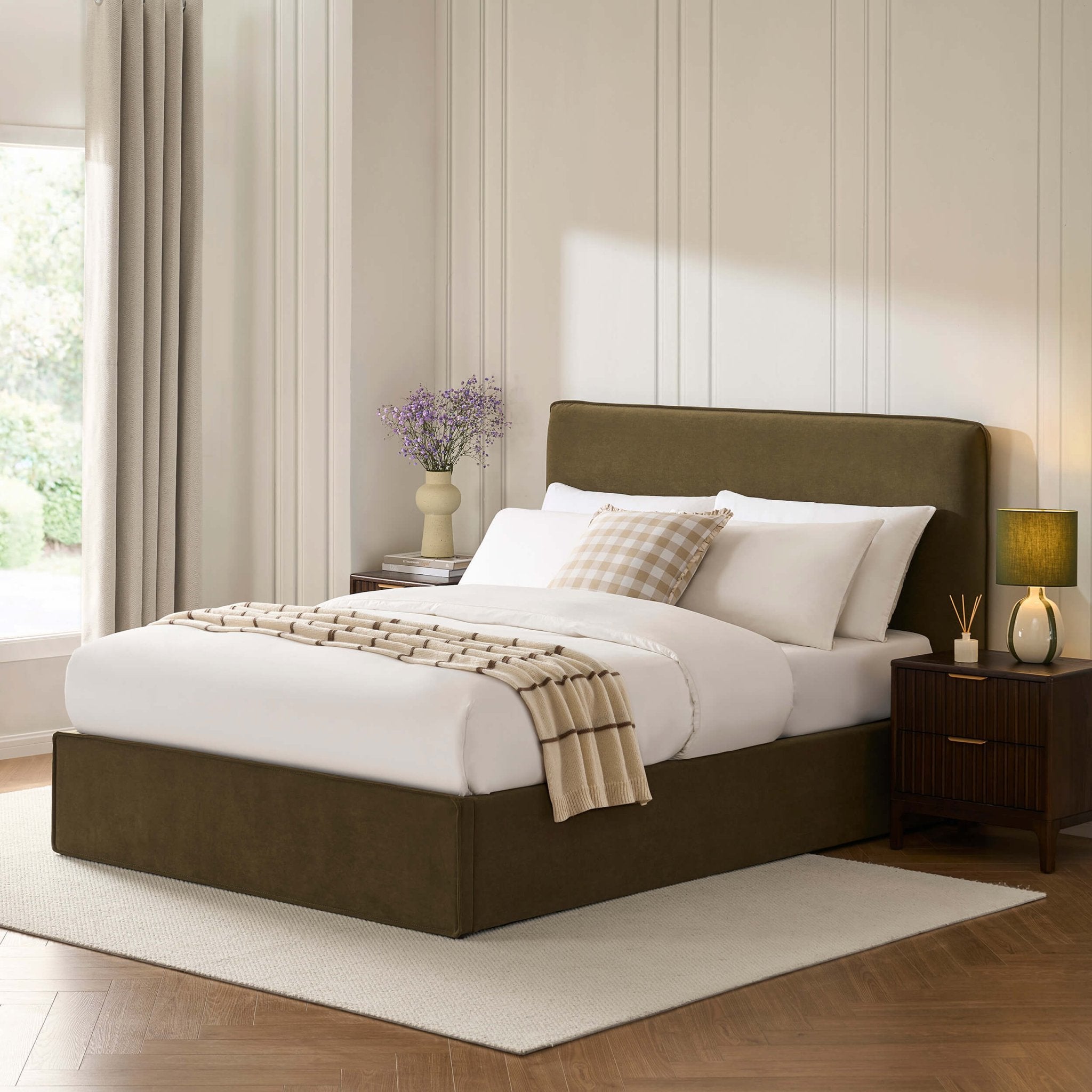 Oslo Ottoman Storage Bed - Olive – DUSK