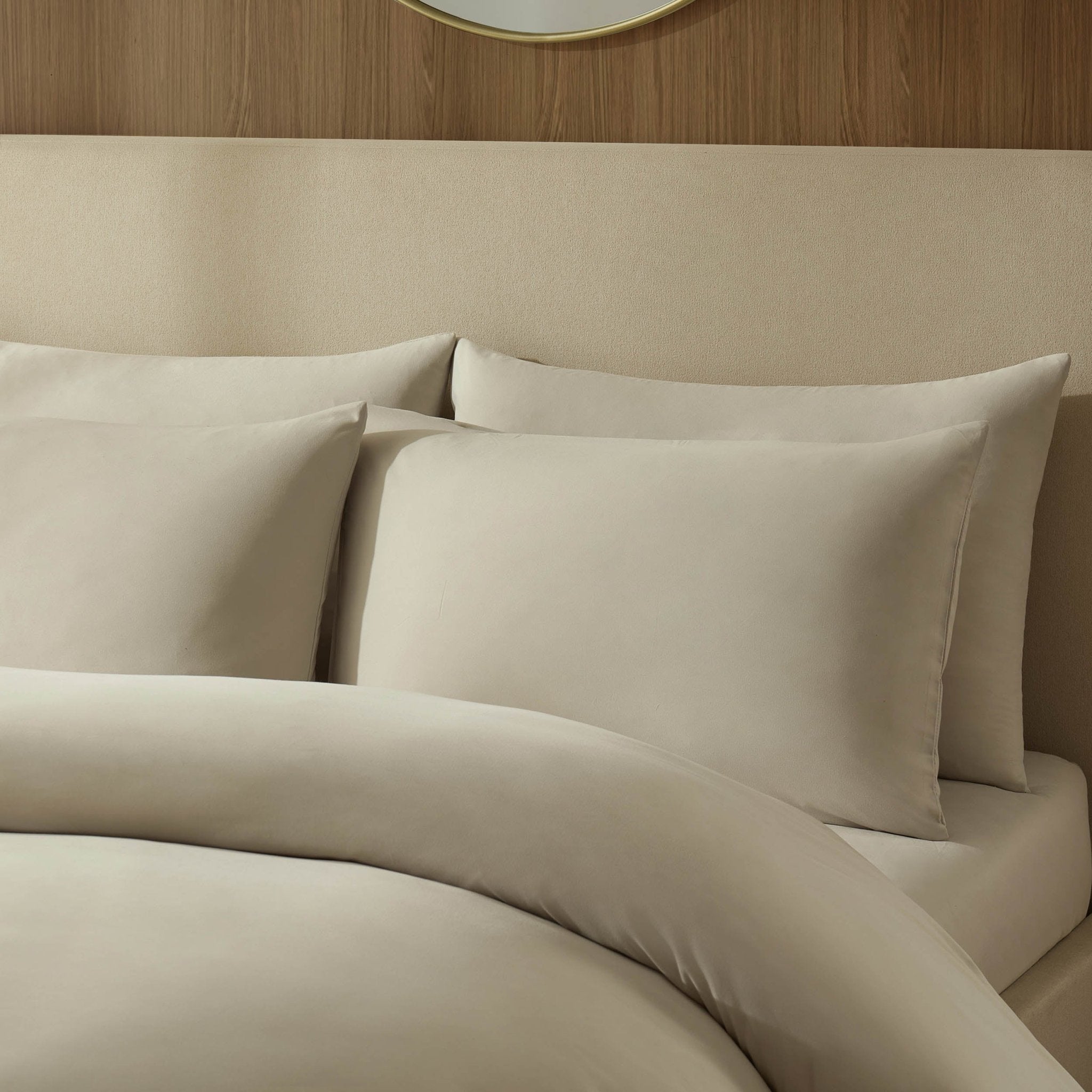 Pair of Soft Touch Microfibre Pillowcases - Stone – DUSK