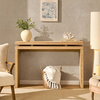 Penny Ash Console Table - Light Wood – DUSK