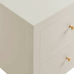 Poppy 2 Drawer Bedside Table - Cream – DUSK