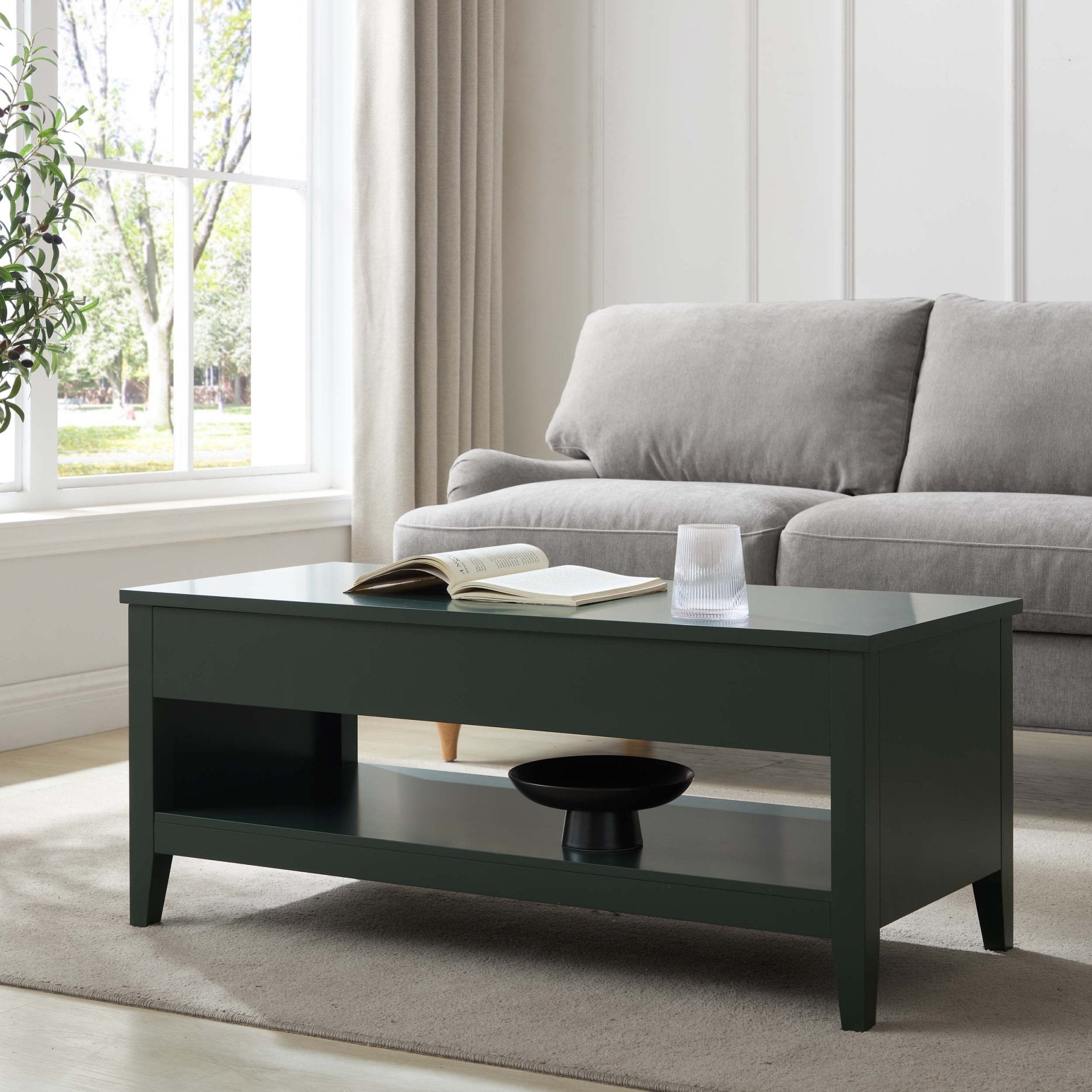 Poppy Coffee Table Desk - Forest Green – DUSK