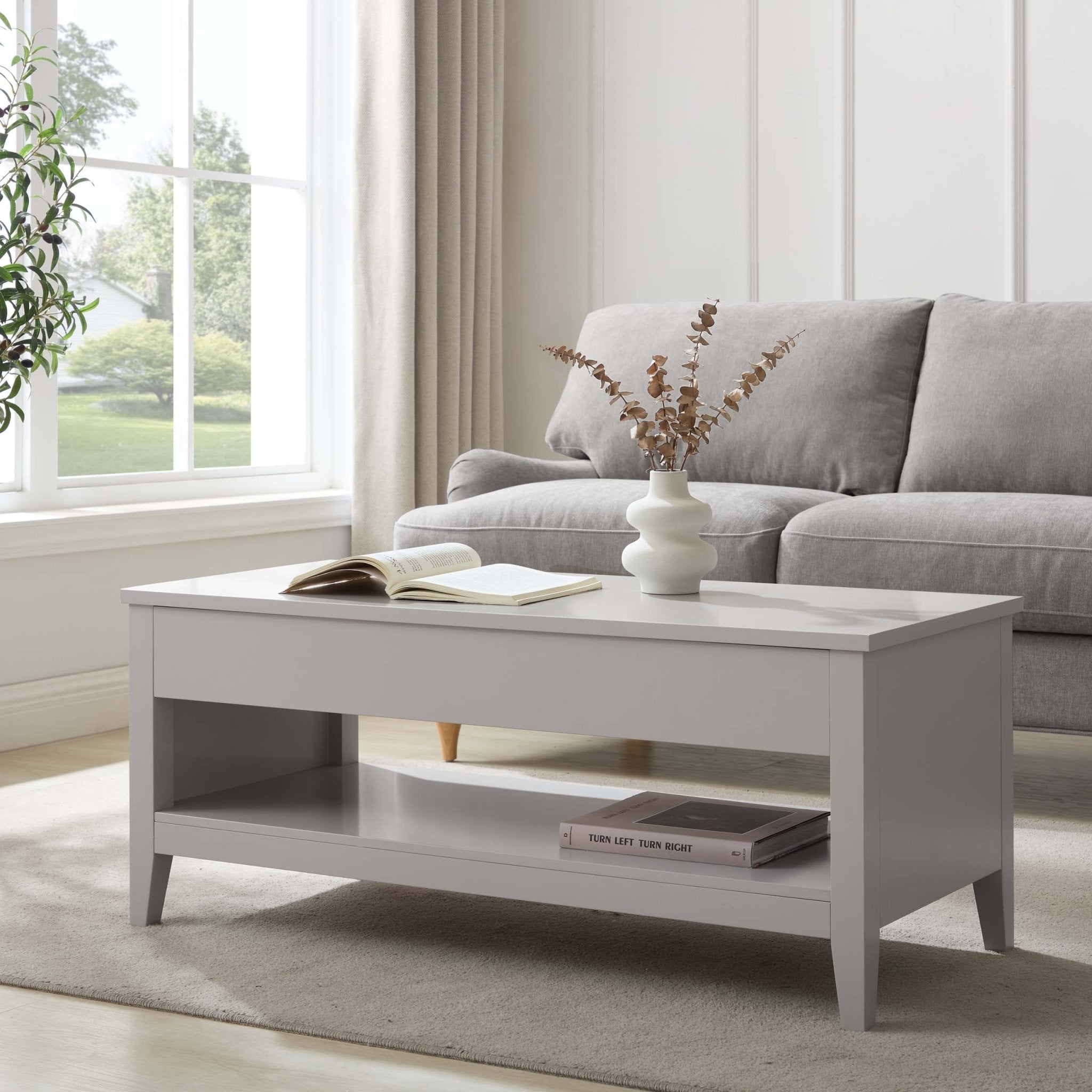 Poppy Coffee Table Desk - Grey – DUSK
